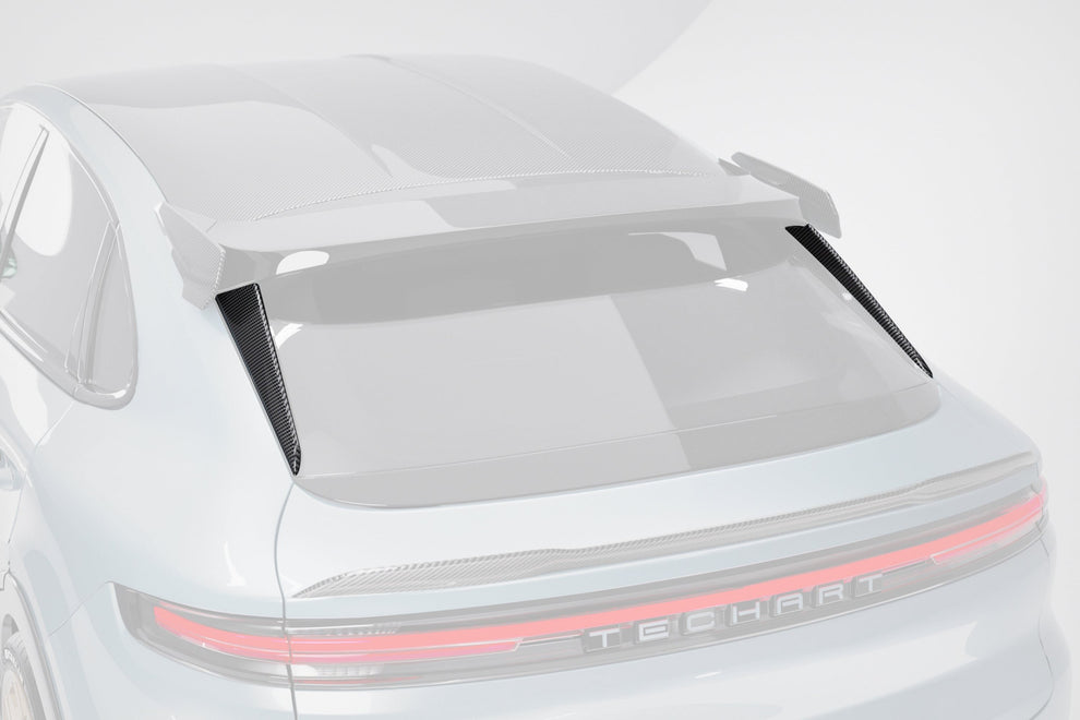 TECHART Carbon Aero Curtains Rear Hatch for 9YB(E3) Cayenne Coupe ...