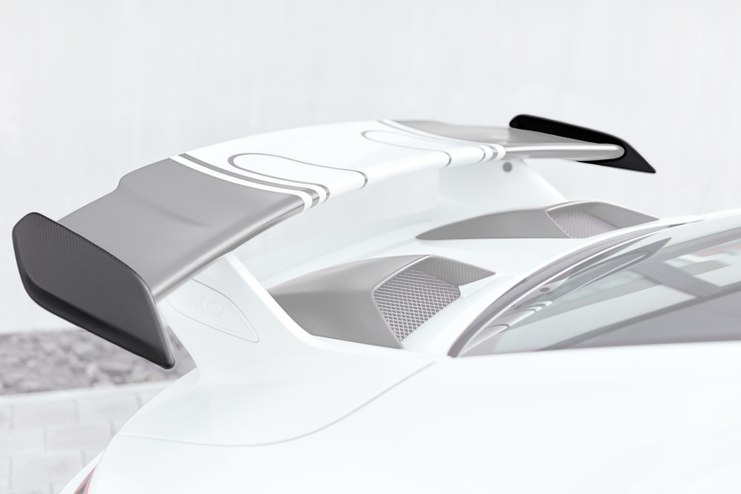 TECHART Rear Spoiler Panels Carbon "matte" for 991.2 GT3 from MY17 ...