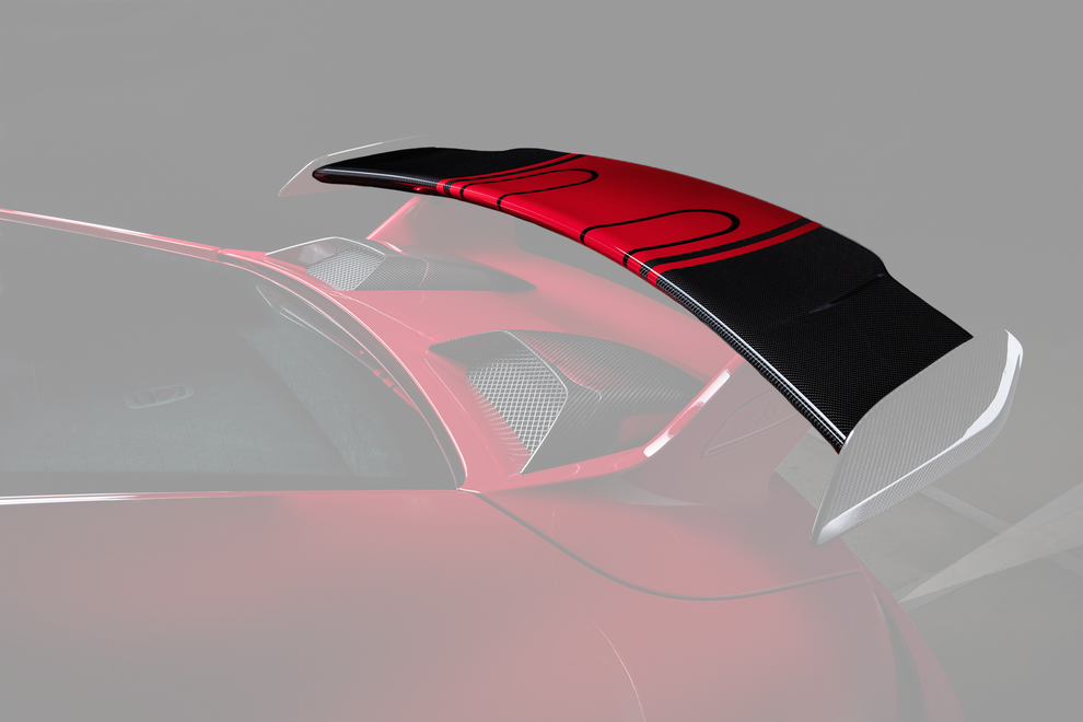 TECHART Rear Spoiler Profile Carbon "glossy" for 991.2 GT3 from MY17 ...