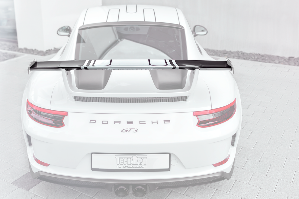 TECHART Rear Spoiler Profile Carbon "matte" for 991.2 GT3 from MY17 ...